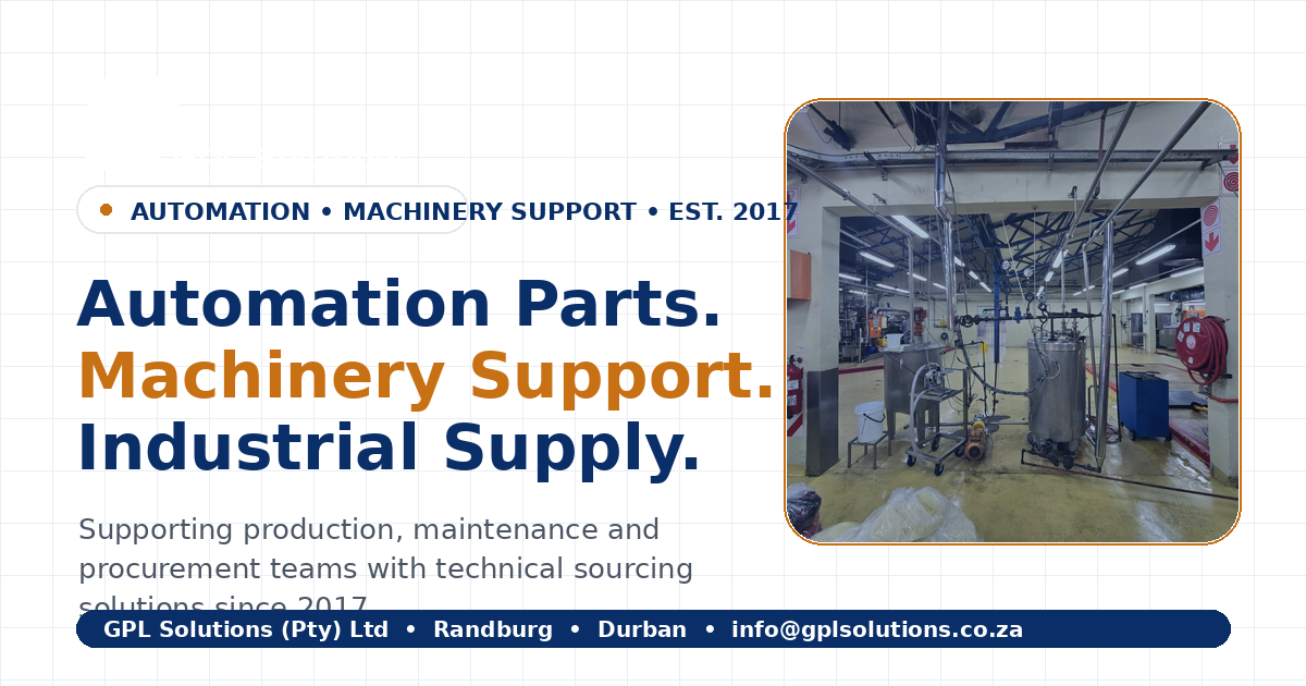 Automation & PLCs - GPL Solutions